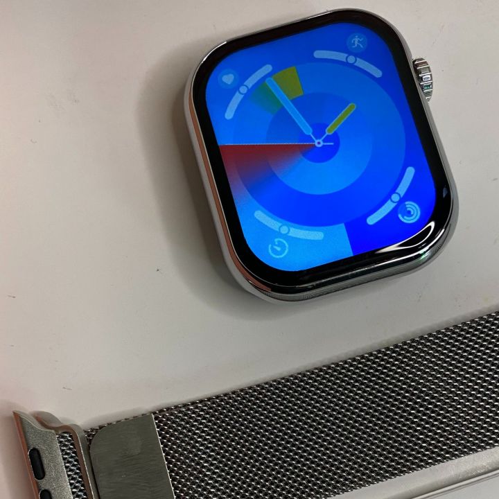 M101 Smartwatch with Magnet Chain Stainless Steel Body With Finger Tap ...