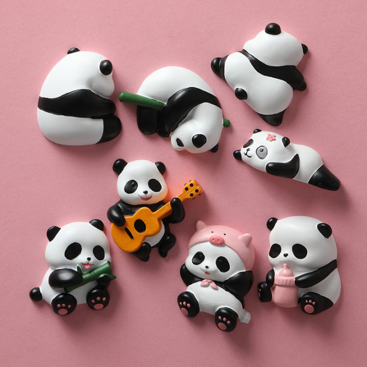 Cartoon Panda Refrigerator Magnet Creative Decorative Pendant Message ...