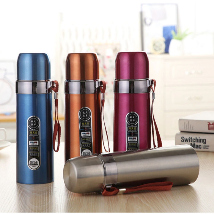 500ml Stainless Steel Vacuum Flask Hot And Cold Water Bottle | Daraz.pk