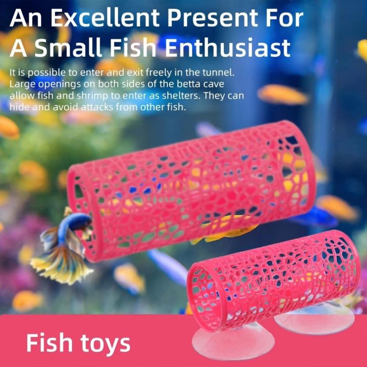 Exquisite Plastic Fish Tank Tunnel Toys Small Hole Hollow Fish Tank ...