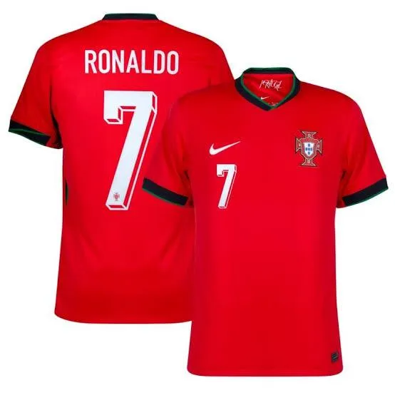 Euro 2024 Portugal C Ronaldo T- Shirt Kit Football shirt Jersey | Daraz.pk