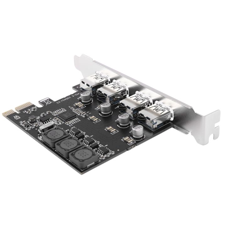 4 Port Usb 3.0 Pci Express Expansion Card Pcie Pci-E Host Controller ...