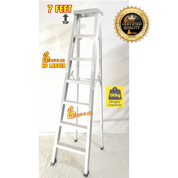ALMUNIUM 7 STEP LADDER. FOLDABLE 7 STEP. LADDER. EASILY USE | Daraz.pk