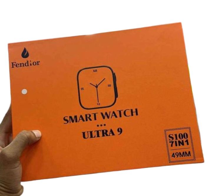 Original Fendior S100 Ultra 9 Smart Watch 7 In 1 Straps 49mm 2.02inch ...