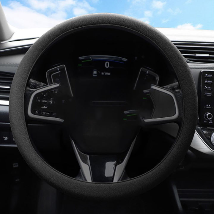 Car Universal Silicone Steering Wheel Cover Elastic Glove Cover Texture ...