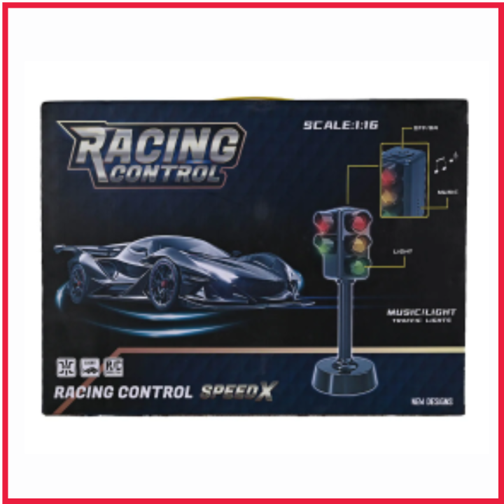 Racing Control SpeedX Car with Traffic Signal | Rechargeable Car Remote ...