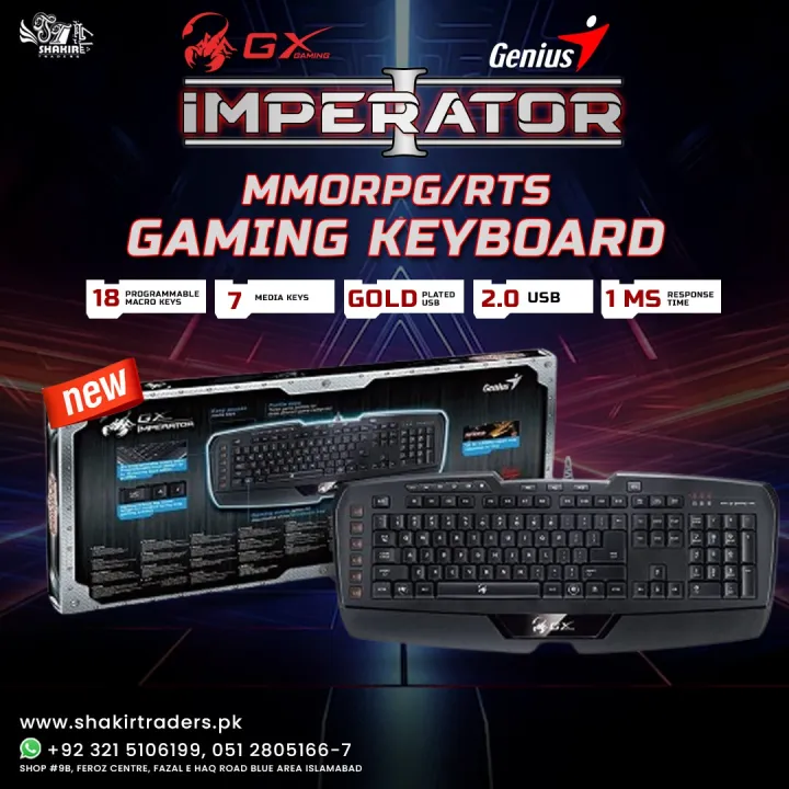 Genius Gaming Keyboard Black | Daraz.pk