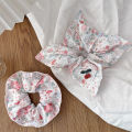 cherry floral square scarf large intestine scrunchie women's 2025 new ...