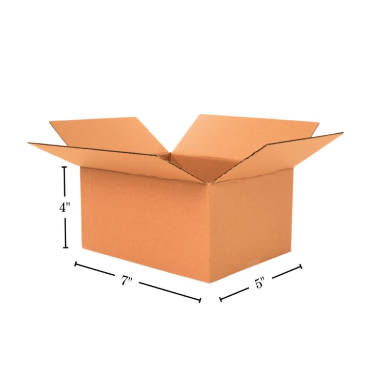 Plain Small Box size (7 x 5 x 4 inch) Strong corrugated boxes /Carton ...
