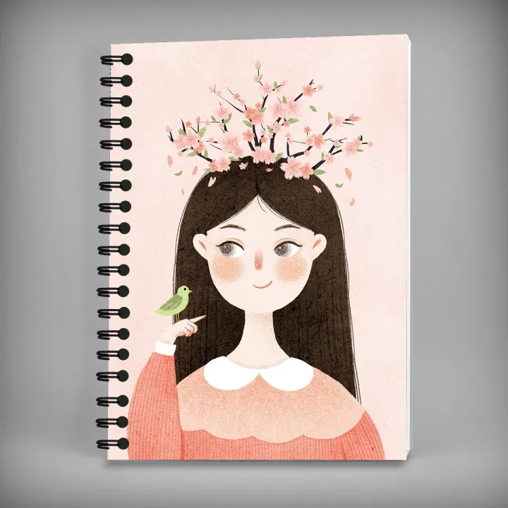Notebook - Cute Character Cover for Girls University and College ...
