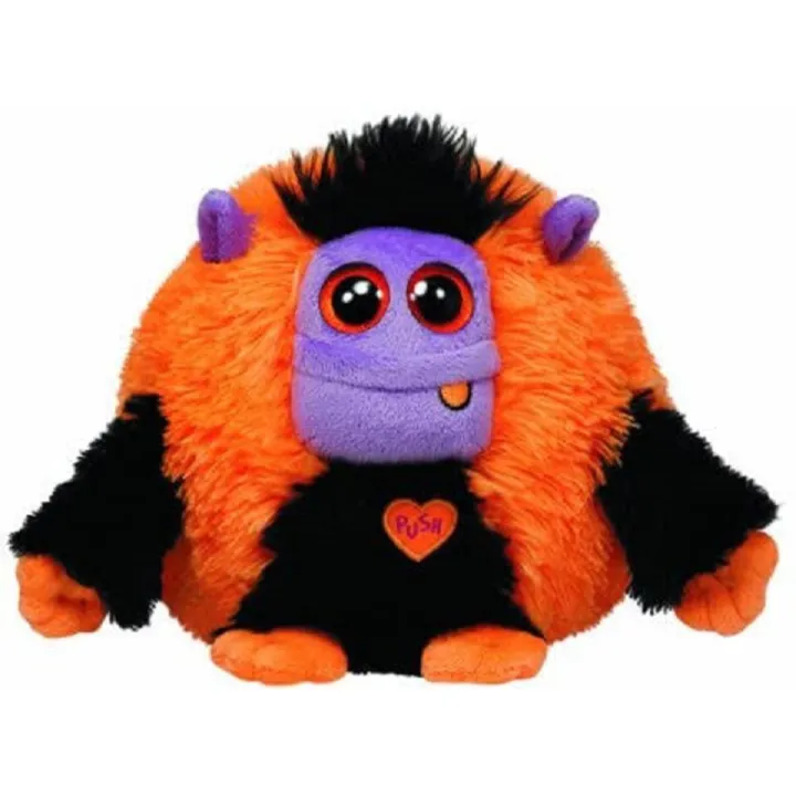 TY Beanie Boos Frank Monster Orange / black Stuffed Plush Soft Toy ( 6 ...