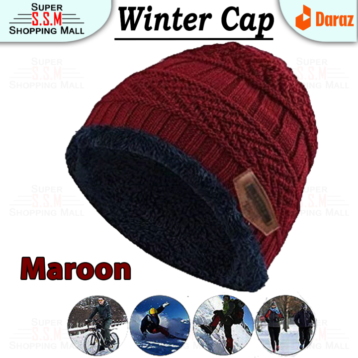 Original Stylish Winter Hats, Ladies And Gents Hot Knitted Caps | Daraz.pk