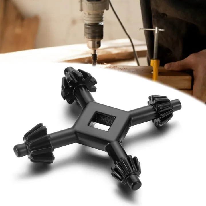 Portable Metal Drills Chuck Key Black 4 in 1 Multifunctional Chuck Key ...