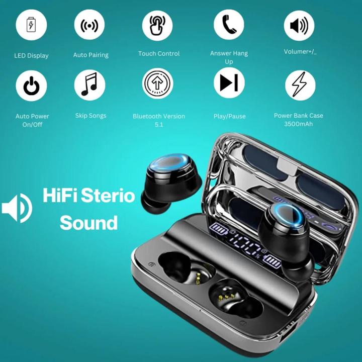 M10 TWS Wireless Headset Touch Control Bluetooth Earbuds Gaming Mode ...