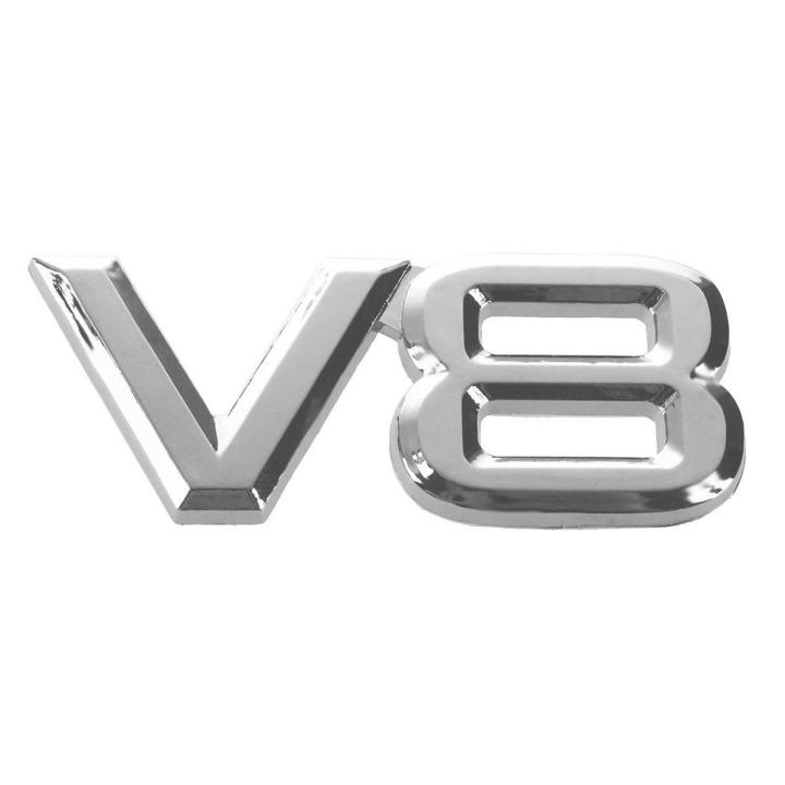 7.5x3.5cm Auto car V8 stickers 3D Chrome Sticker Badge Emblem | Daraz.pk