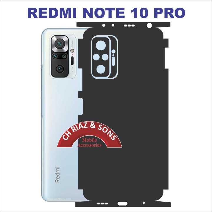 REDMI NOTE 10 PRO FULL BACK 360 premium Protection Skin Wrap full cover ...