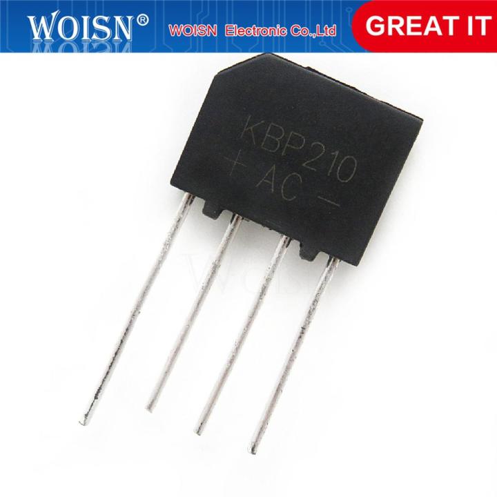 10pcs/lot bridge rectifier 1000V 2A DIP KBP210 KBP210G In Stock | Daraz.pk