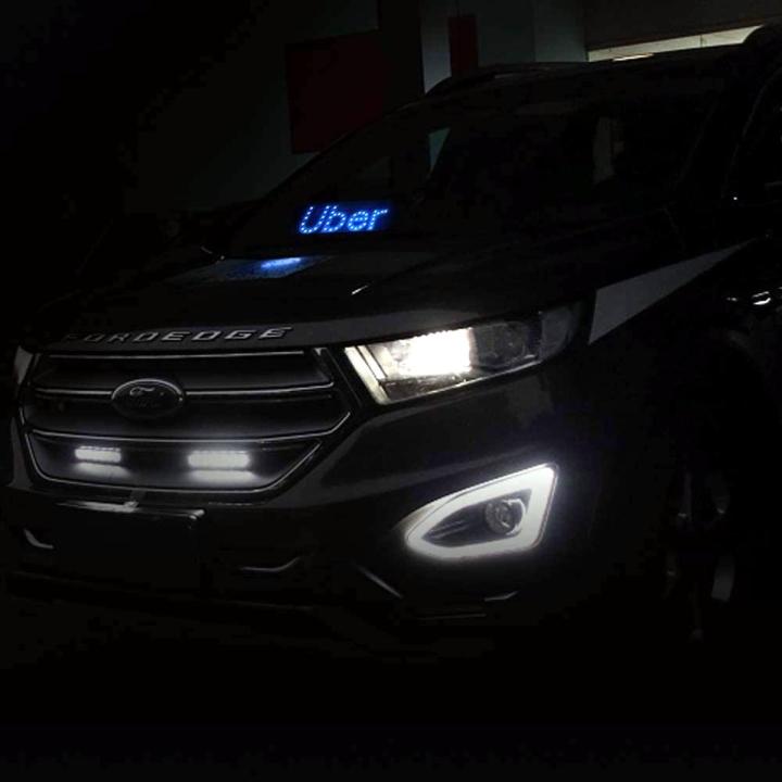 DRECAR Uber Light up Sign,Rideshare Cab Indicator Lamp Logo, Windshield ...