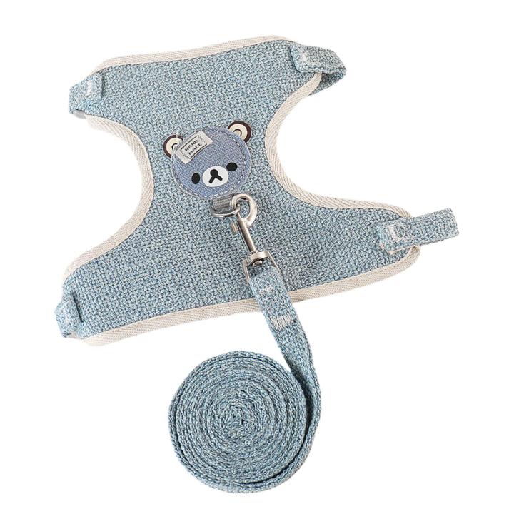 Ziwelan Cat Vest Harness Adjustable Cartoon Bear Puppy Kitten Cat ...