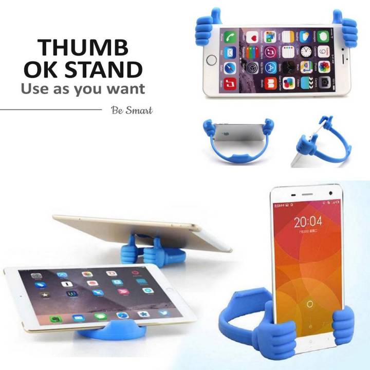 Lazy Thumb Ok Stand Mobile Phone Holder For Desk Car | Daraz.pk