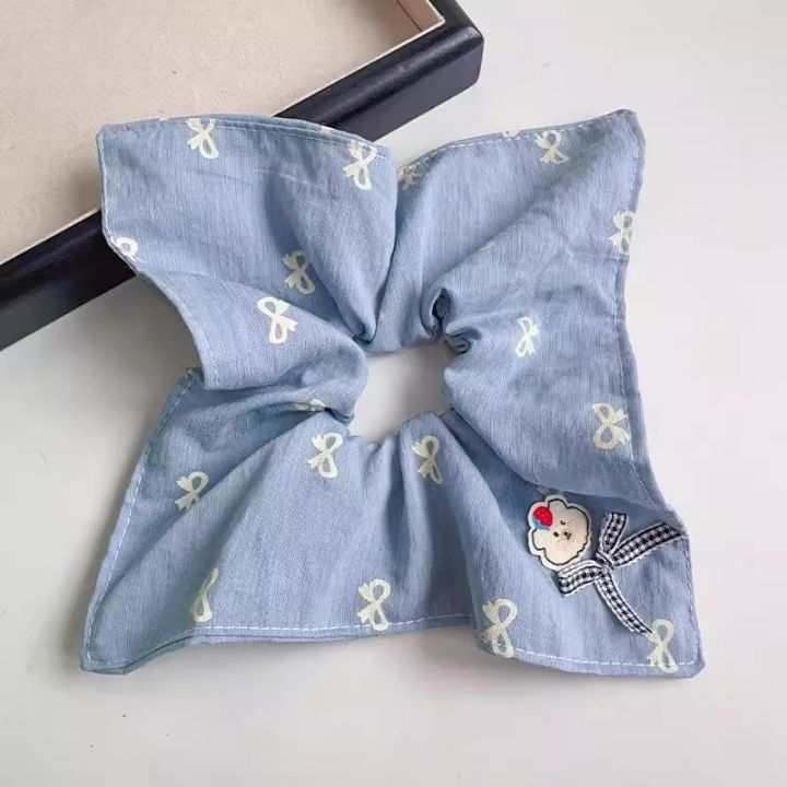 Early spring lace bow large square scarf girl small fresh and gentle ...