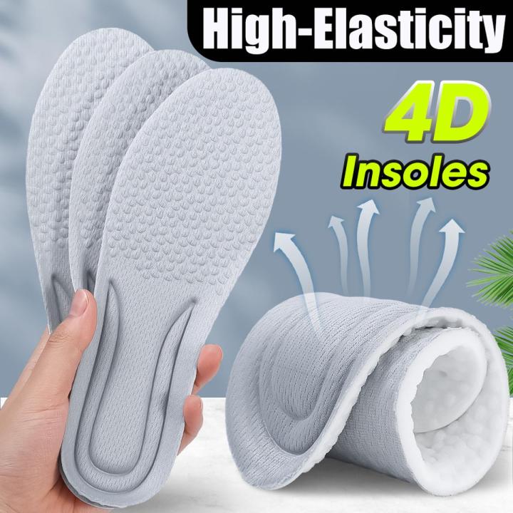 Sports Shock Absorption Insole Gray Memory Foam Breathable Arch Support ...
