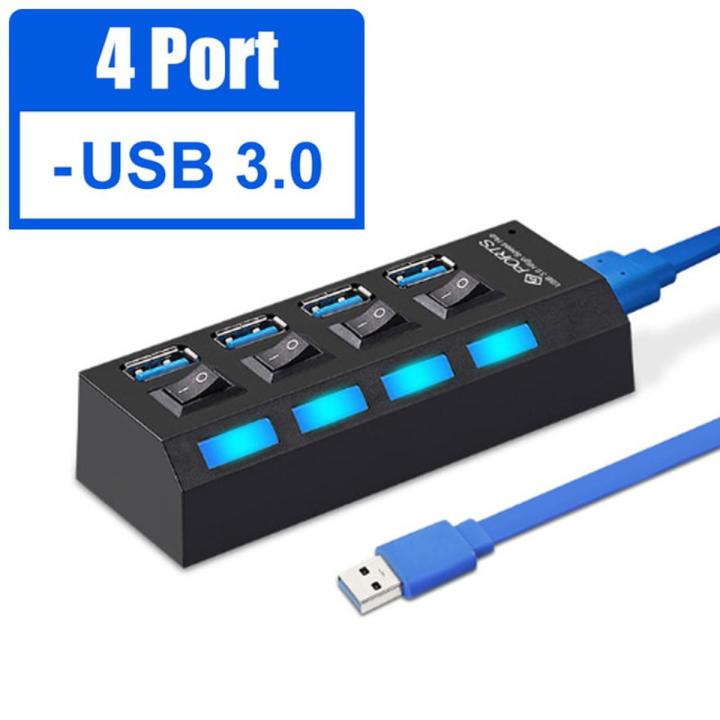 Usb 3.0 Hub Usb Hub 3.0 Multi Usb Splitter 3 Hab Use Power Adapter 4/7 Port Multiple Expander 2. ...