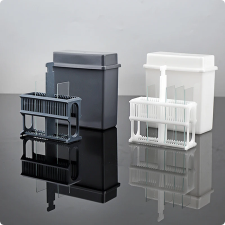 1set lab plastic staining tank staining rack antigen repair box for ...