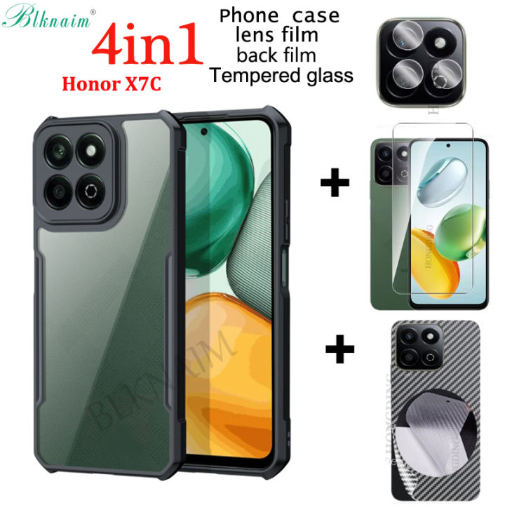 BLKNAIM (4-in-1) NEW For honor X7C Case Mobile Phone case + tempered ...