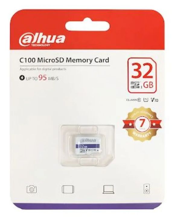 Dahua 32GB Memory Card, Surveillance Grade 10, CCTV WIFI Camera Memory ...