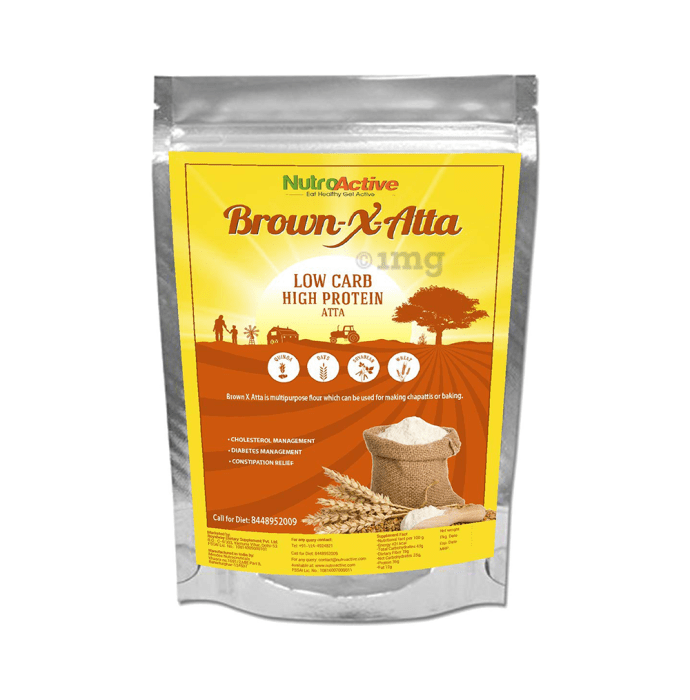 NutroActive Brown-X-Atta Low Carb 850 gm Flour | Daraz.pk