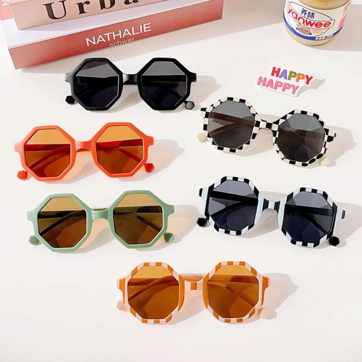 Eye protection UV400 sunglasses Baby girls Polygon sunglasses Sun ...