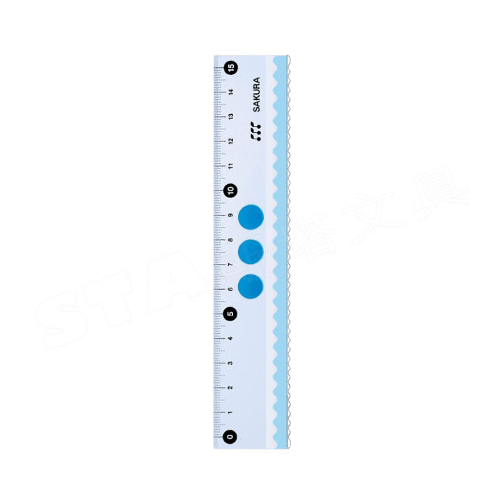 Japanese cherry blossom wave ruler 15cm primary school freshman ...