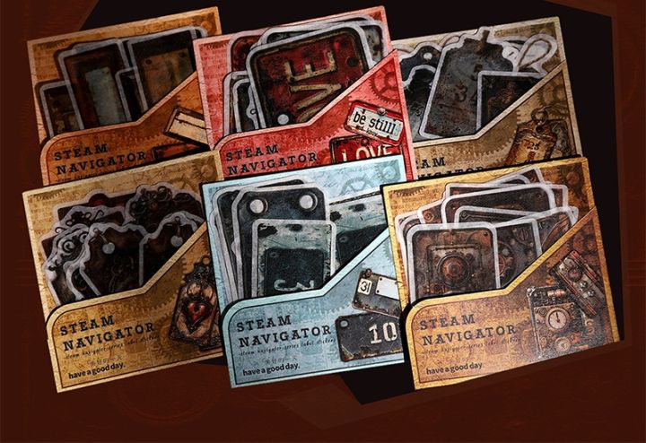 Panda Online 30PCS Steam Pilot Series Stickers Journal Diary ...