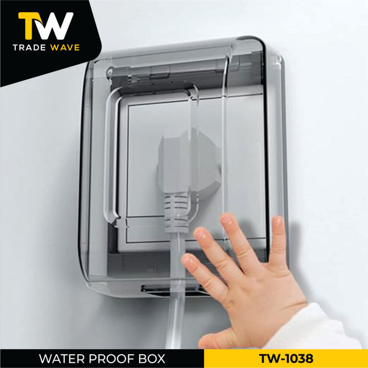 Self-Adhesive Waterproof Box for Wall Socket: Bathroom Wall Switch ...