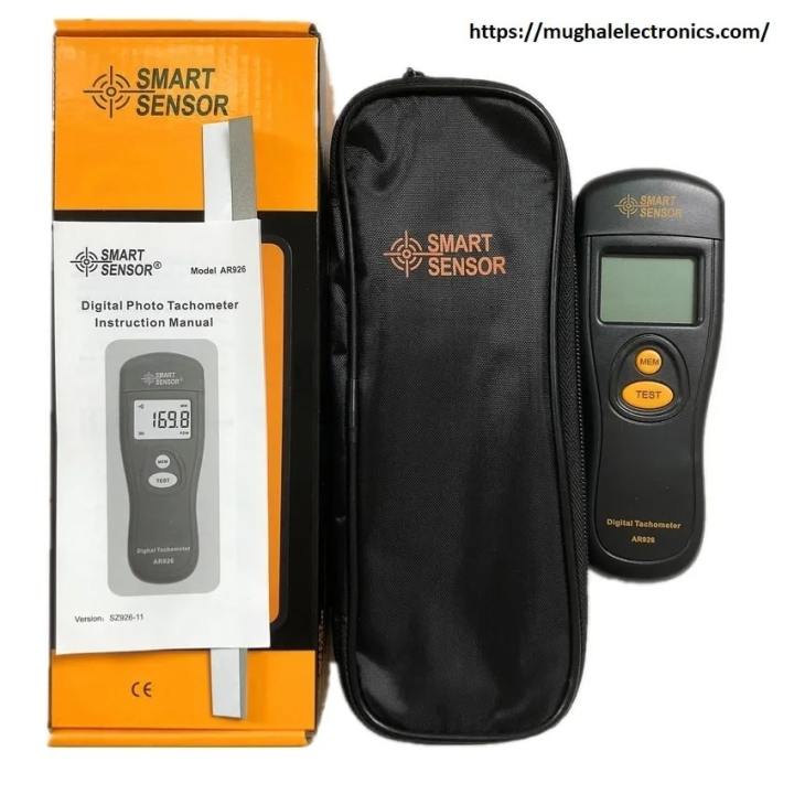 AR926 Smart Sensor Digital Laser Tachometer 2.5~99999RPM LCD ...