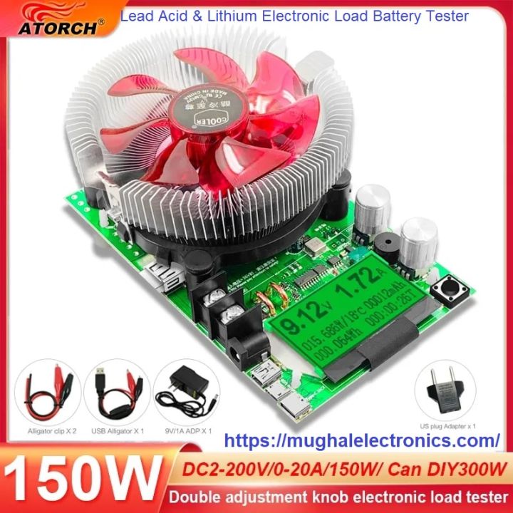 200V 150W Adjustable Constant Current Electronic Load Battery USB ...