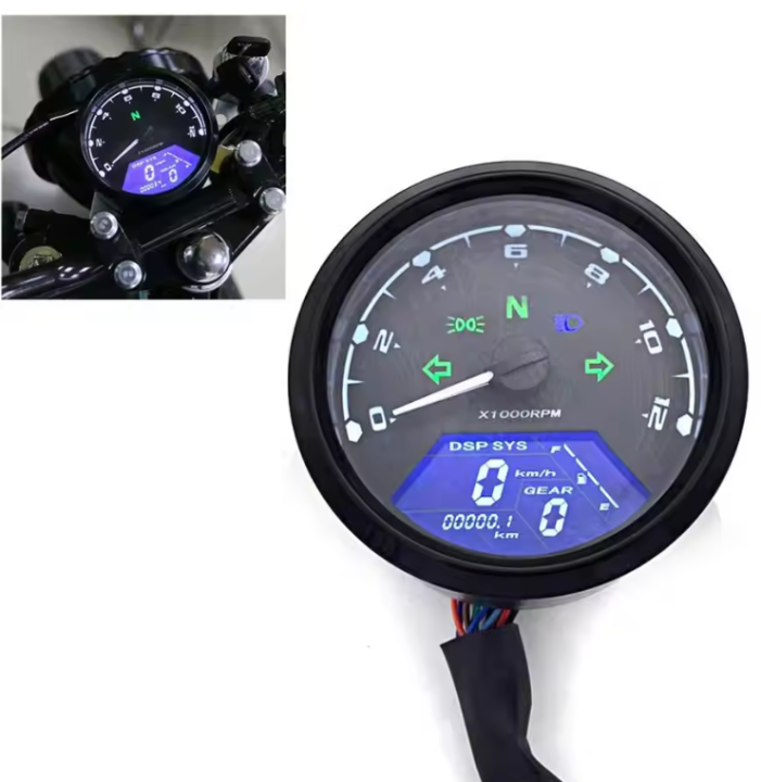 DIGITAL SPEEDOMETER-BLUE DAIL (M-01) | Daraz.pk
