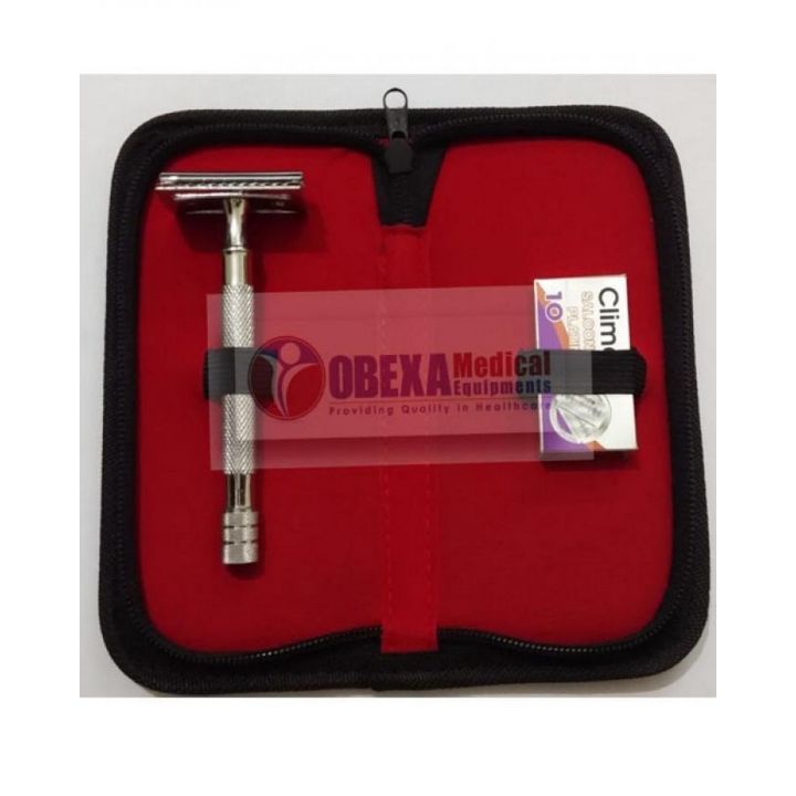 Double Edge Heavy Duty Safety Razor - 10 Derby Blades | Daraz.pk