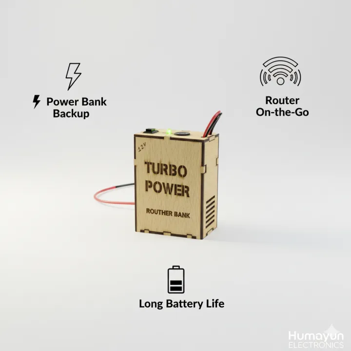 12V WiFi Router UPS Power Bank – Long Battery Life 4-5 Hours Backup ...