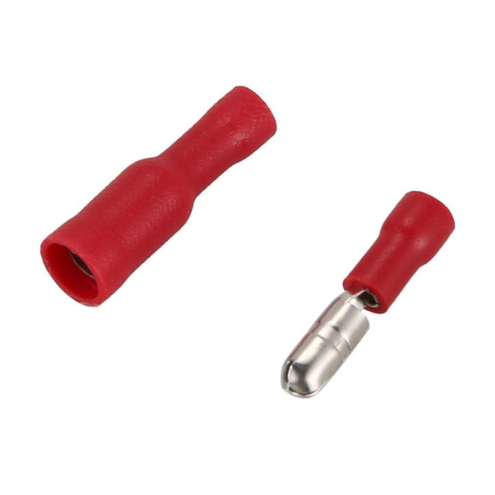 Nax-3c 100 Pcs Insulated Female & Male Bullet Wire Connector Crimp ...
