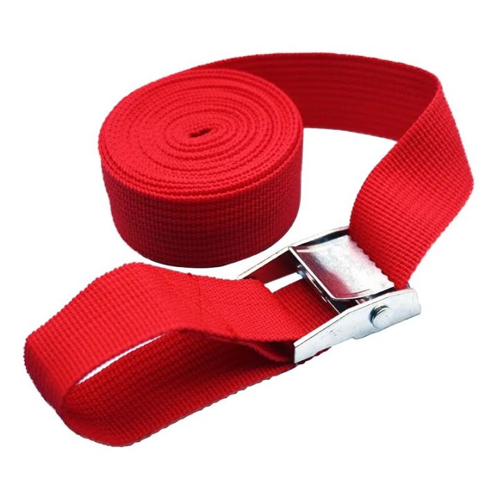 6M*25mm Red Tie Down Strap Strong Ratchet Belt Luggage Bag Cargo ...