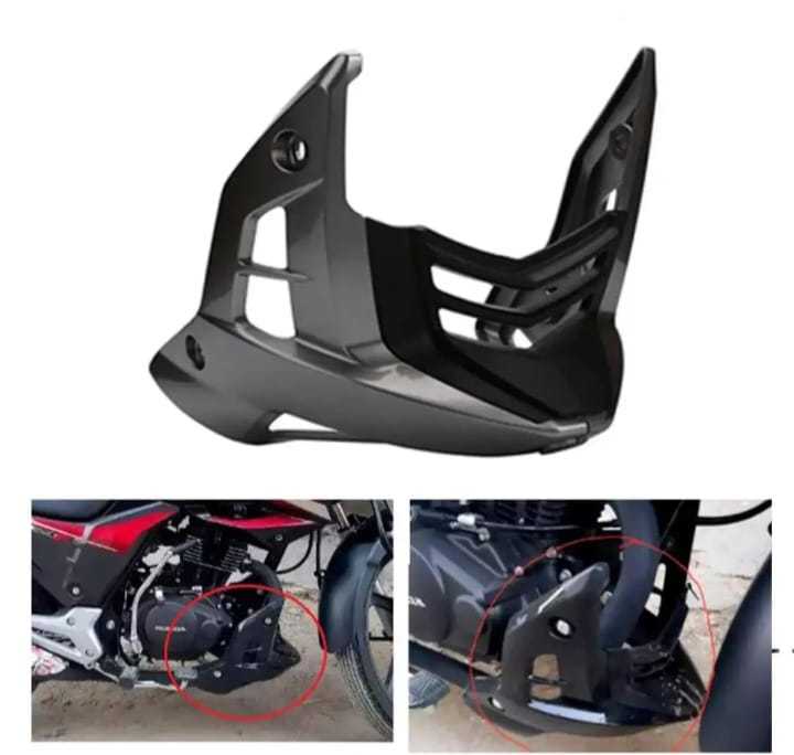 SPORTY ENGINE MUD COVER / ENGINE MUD GUARD FAIRING BLACK FOR HONDA ...