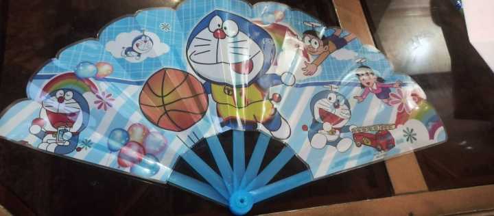 Kids' Cartoon Character Folding Hand Fan Collection (Doraemon, Frozen ...