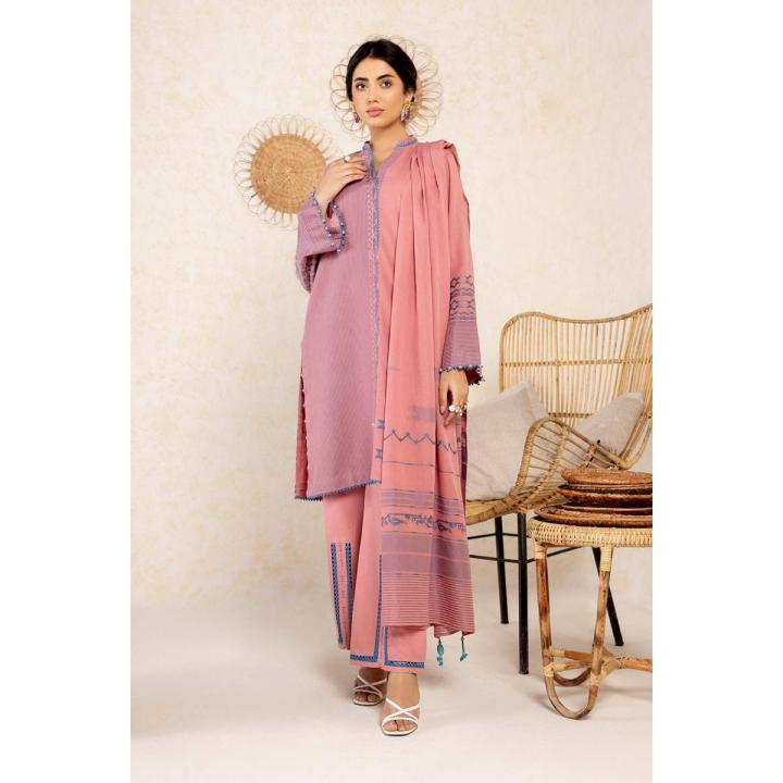 Alkaram Studio Unstitched 3 Piece Printed Jacquard Suit With Jacquard ...