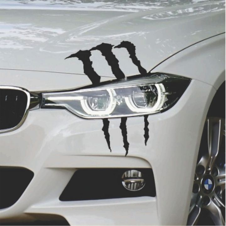 Big Monster logo (Black) Car Headlamp Stickers, Stickers for Car, Auto ...