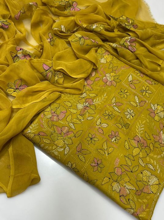 Un-stiched fabric women suit | Daraz.pk