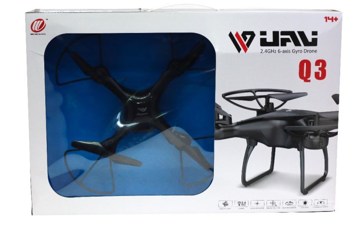 UAV Q3 6-Axis Gyro Drone 2.4 GHZ Remote Control Axis Gyro Scope Drone ...
