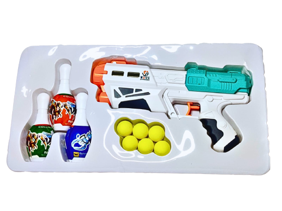 2 in 1 Magic Blaster Gun With Soft Eva Balls and Water Shooting Toy For ...