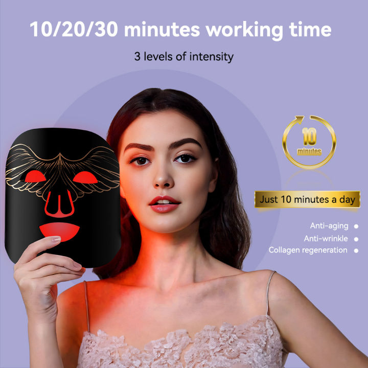 Decel Lescolton LED FACE MASK Near Infrared Light Therapy Mask Beauty ...